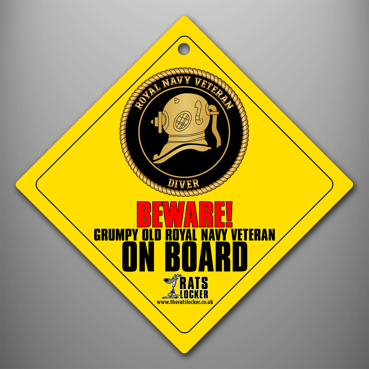 Royal Navy Veteran 'Diver' - Car Window Sign – The Rats Locker