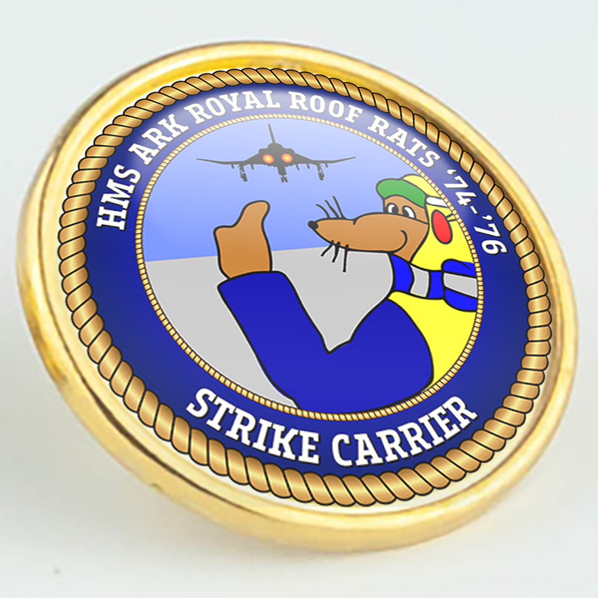 Aircraft Handler - Ark Royal Roof Rats '74-'76 Pin/Lapel Badge – The ...