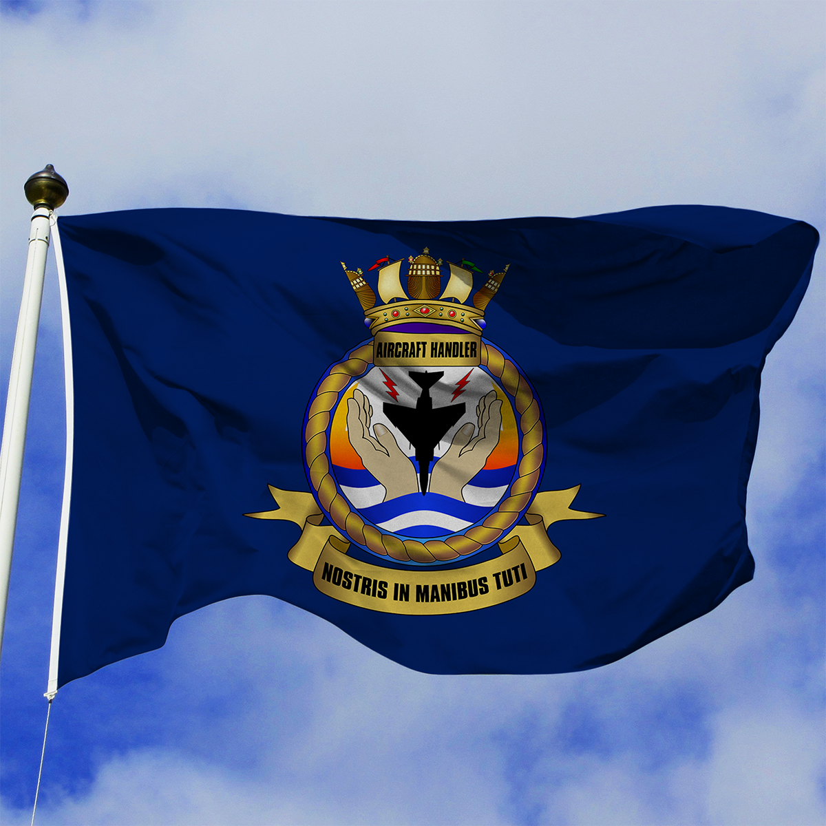 Aircraft Handler Branch Crest Flag – The Rats Locker