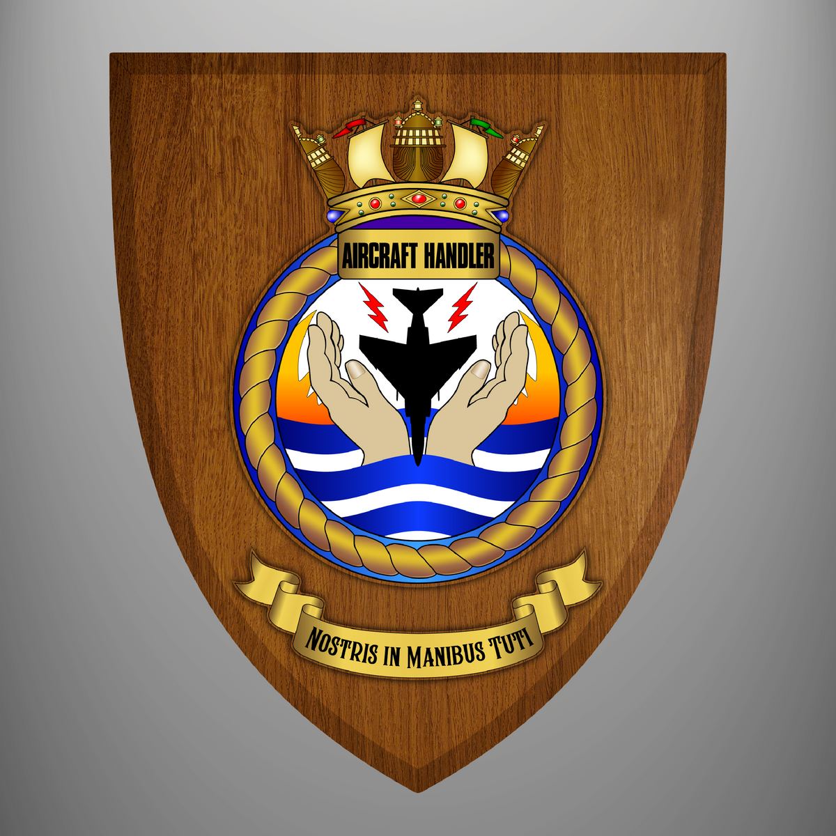 Aircraft Handler Branch Wooden Crest – The Rats Locker