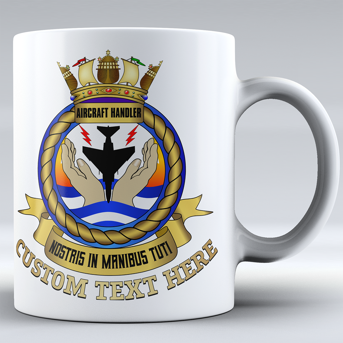 Aircraft Handler Branch Crest - Personalised Mug – The Rats Locker