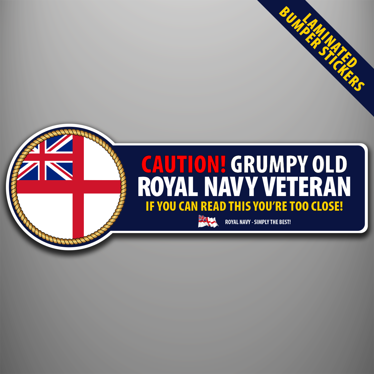 Royal Navy 'Ensign' Laminated Bumper Stickers – The Rats Locker