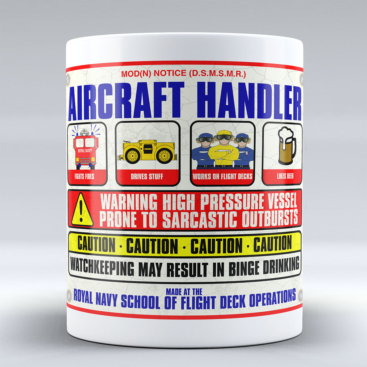 Aircraft Handler 'Warning Sign' Mug – The Rats Locker