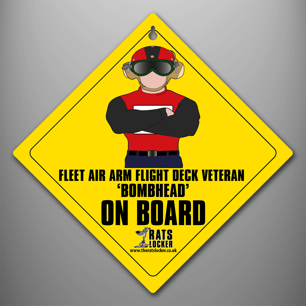 Fleet Air Arm Flight Deck Veteran 'Bombhead' - Car Window Sign – The ...