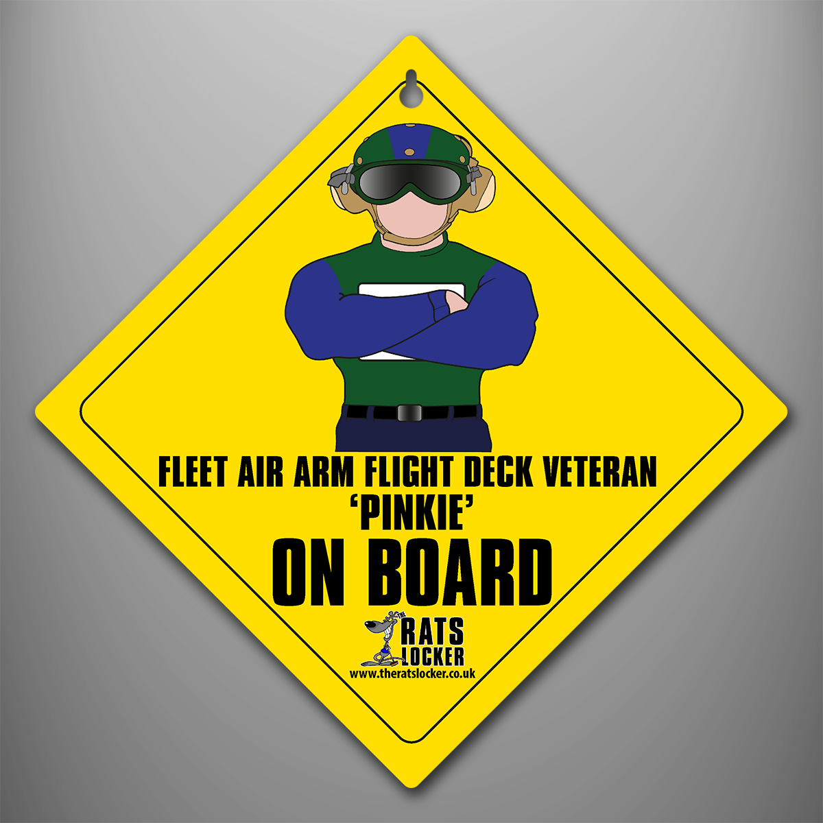 Fleet Air Arm Flight Deck Veteran 'Pinkie' - Car Window Sign – The Rats ...