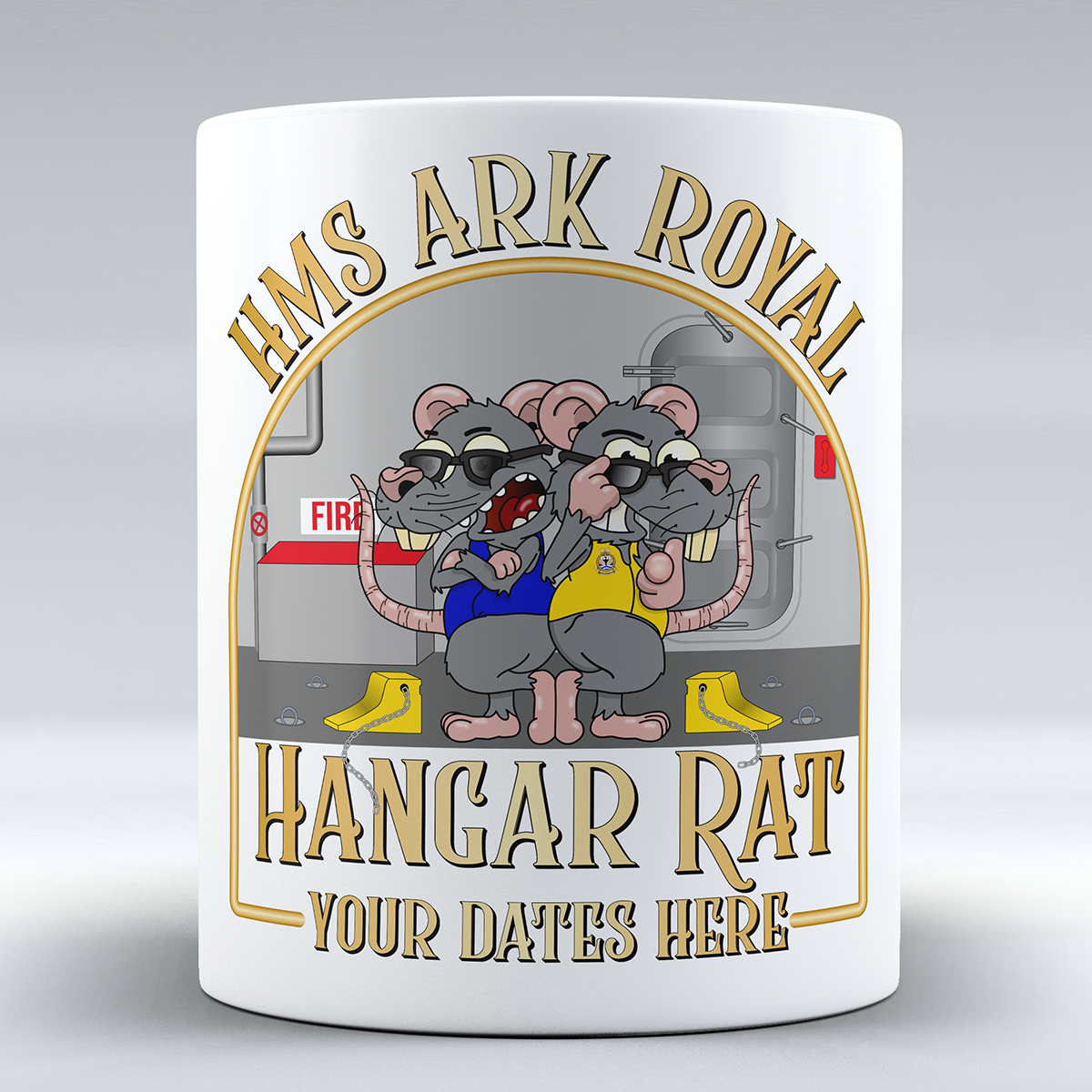HMS Ark Royal Aircraft Handler 'Roof Rat/Hangar Rat' - Personalised Mu ...