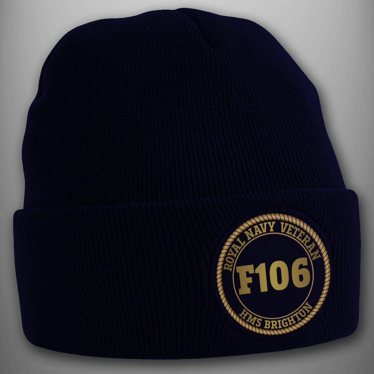 HMS Brighton F106 - Pennant Number Beanie Hat – The Rats Locker