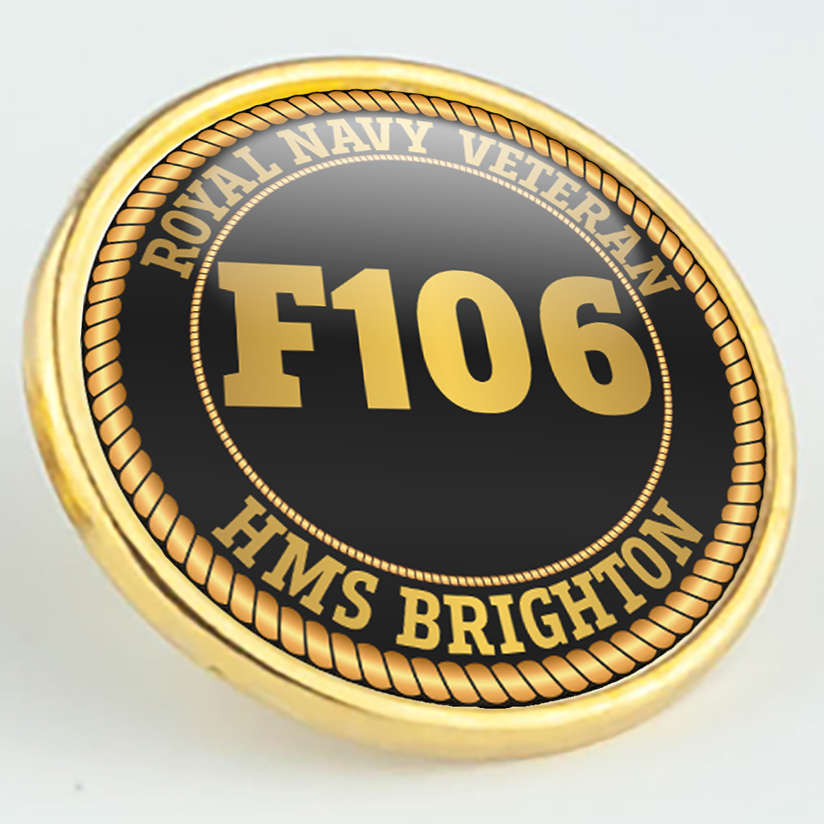 HMS Brighton F106 Pennant Number Pin/Lapel Badge – The Rats Locker