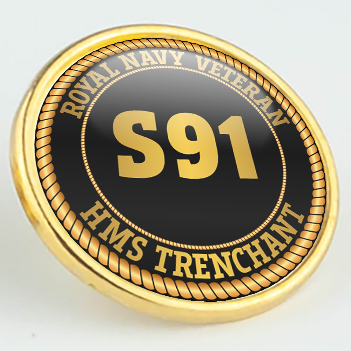 HMS Trenchant S91 Pennant Number Pin/Lapel Badge – The Rats Locker