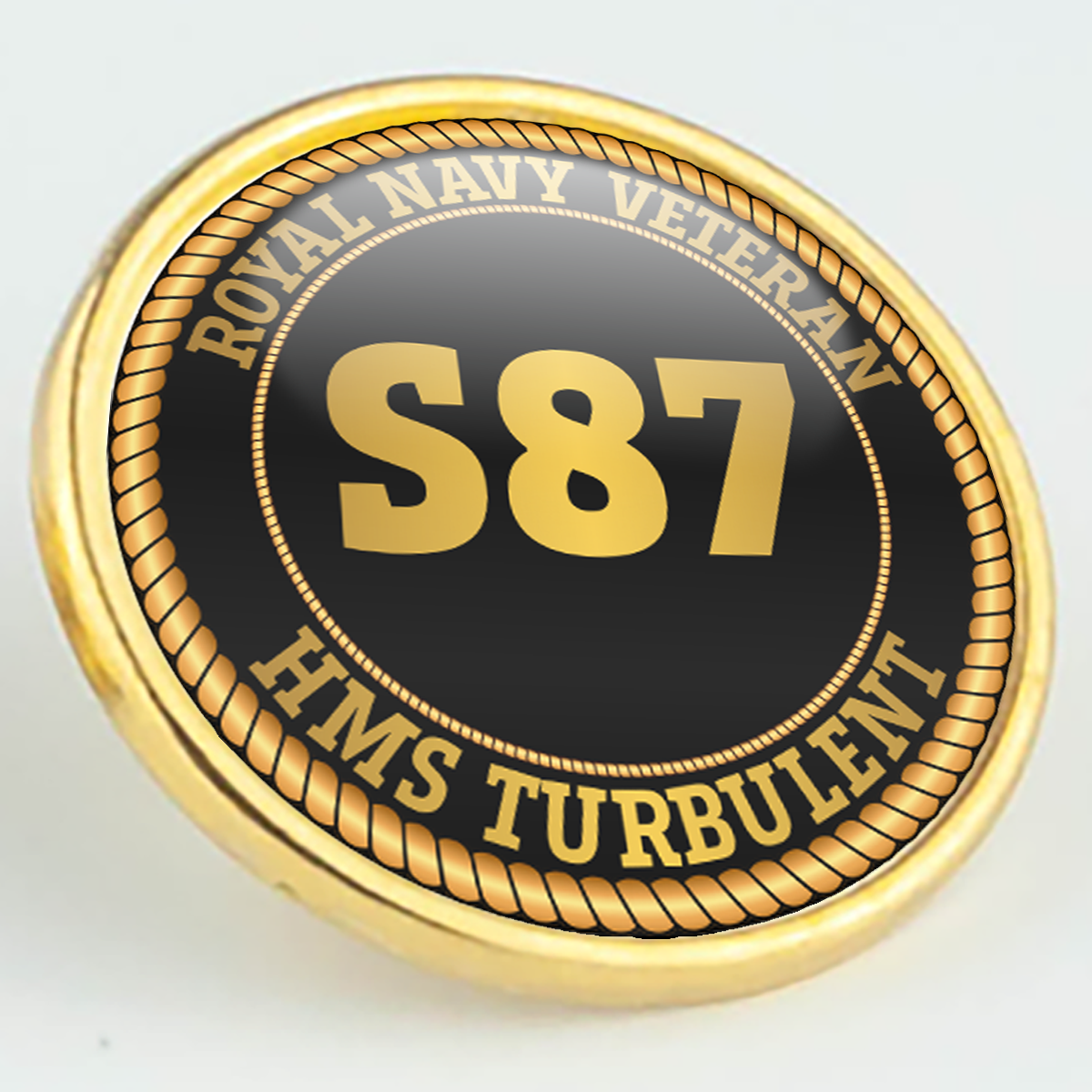 HMS Turbulent S87 Pennant Number Pin/Lapel Badge – The Rats Locker