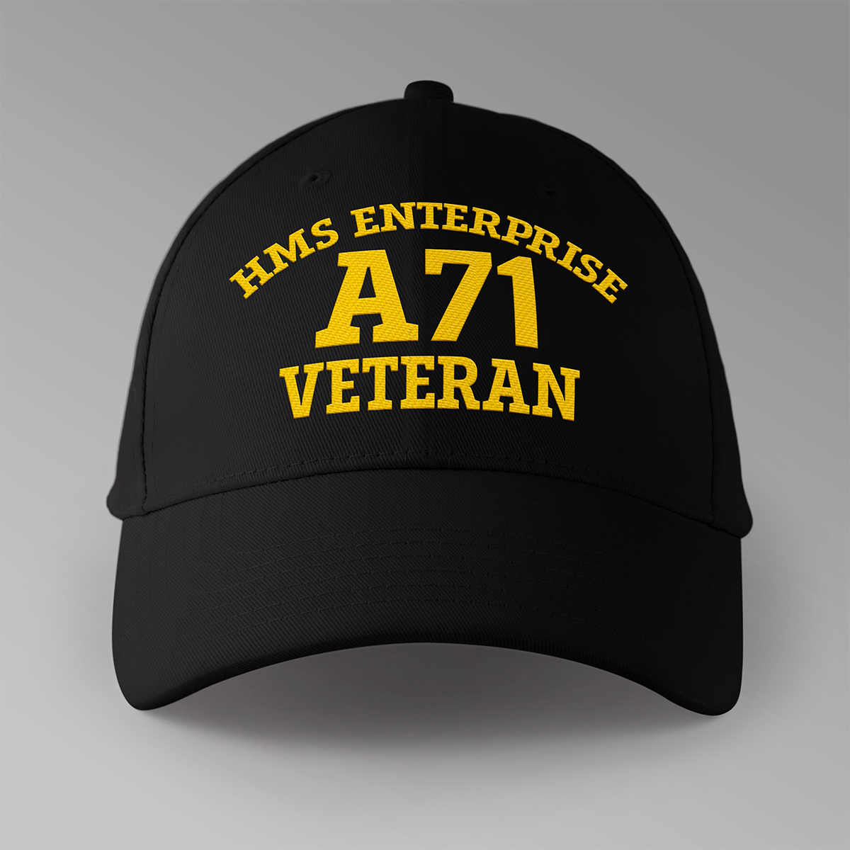 HMS Enterprise A71 Veteran - Embroidered Personalised Baseball Cap ...