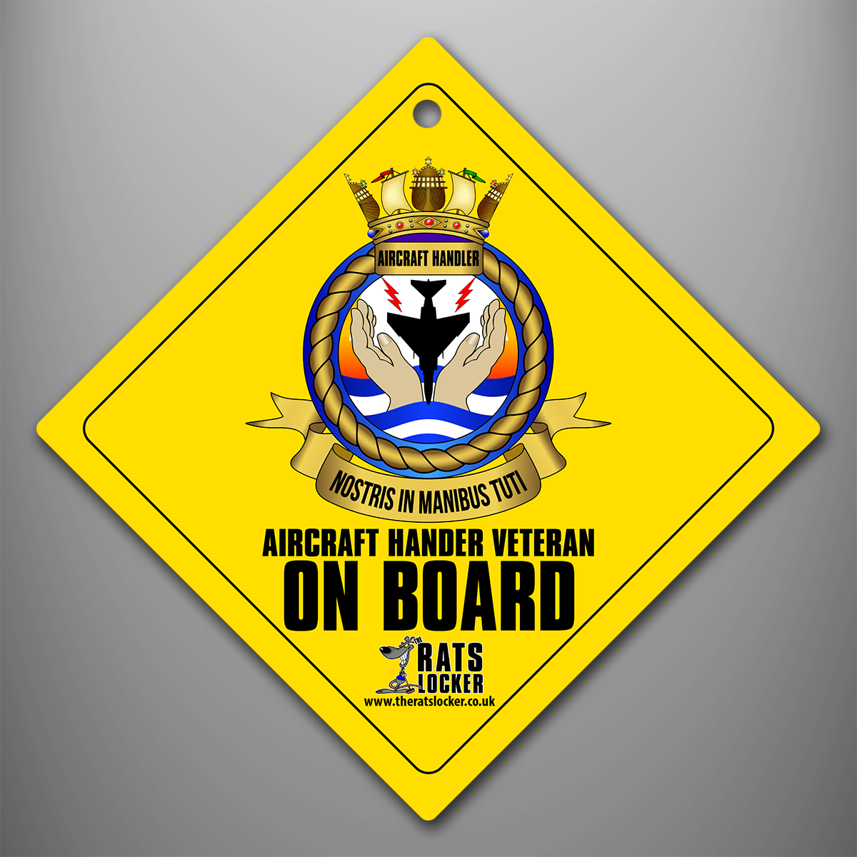 Aircraft Handler Branch Crest - Car Window Sign – The Rats Locker