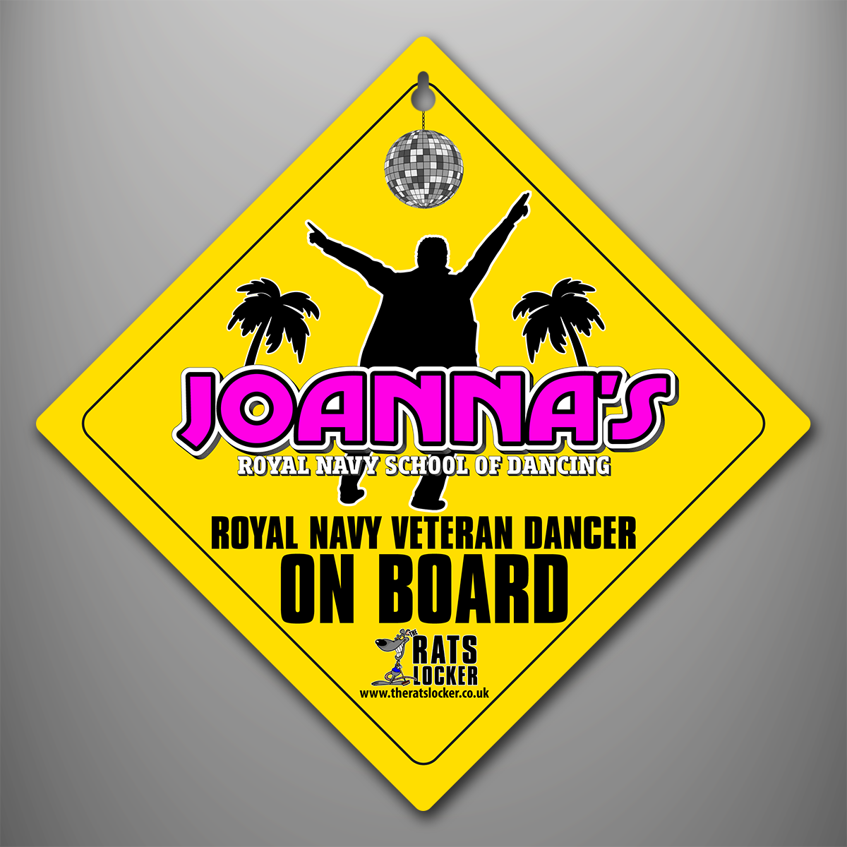 Joannas 'Royal Navy School of Dancing' - Car Window Sign – The Rats Locker