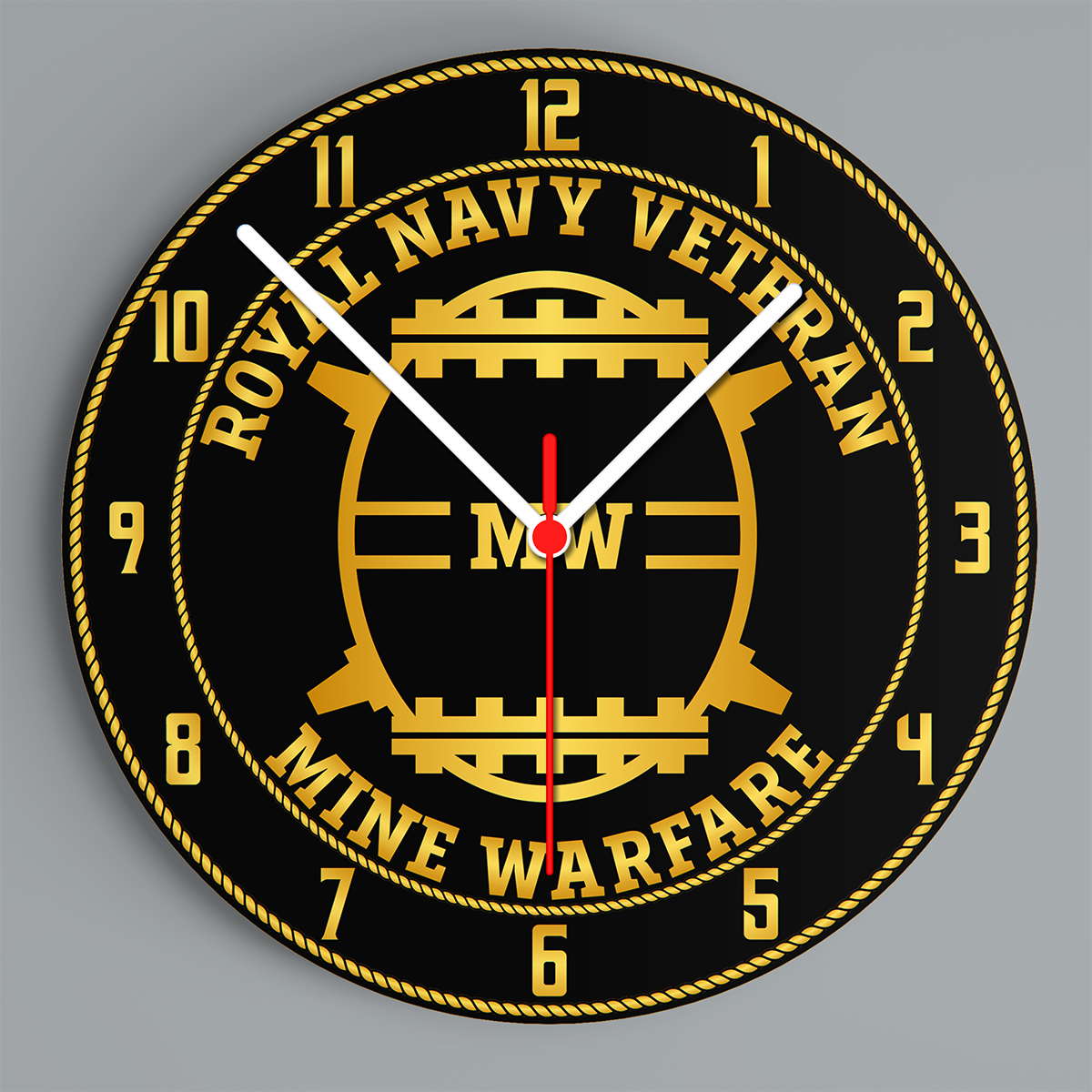 Royal Navy Veteran 'Mine Warfare' Glass Hanging Photo Clock – The Rats ...