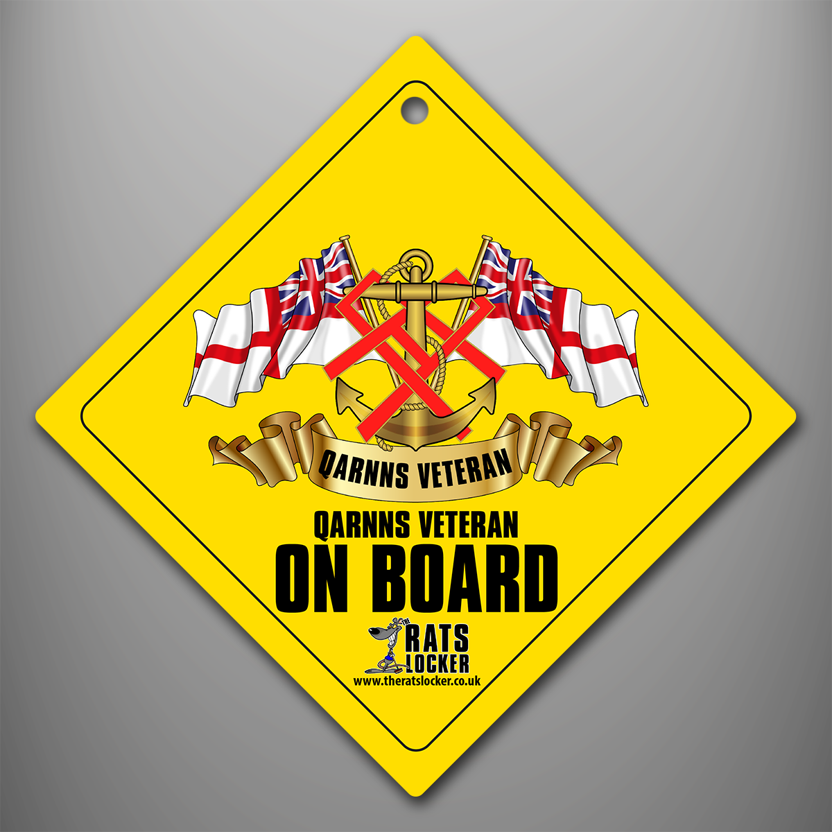 QARNNS Veteran 'Ensigns' - Car Window Sign – The Rats Locker