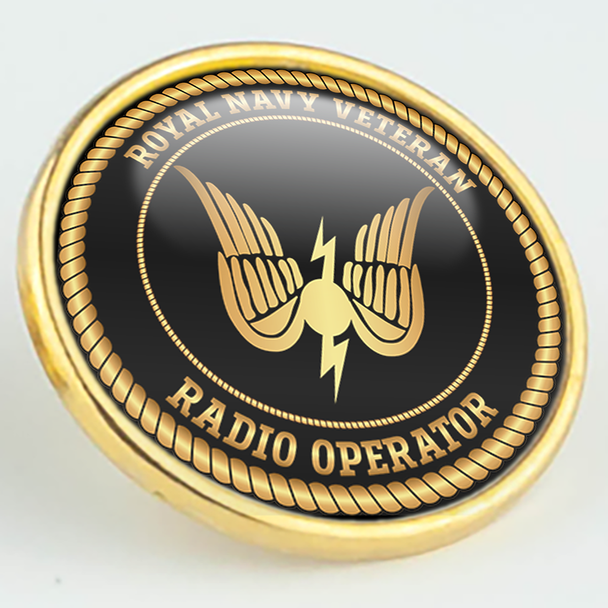 Royal Navy Veteran 'Radio Operator (G)' Pin/Lapel Badge – The Rats Locker