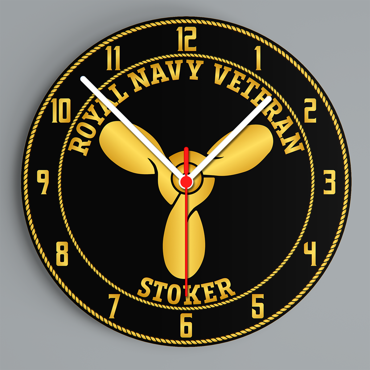 Royal Navy Veteran 'Stoker' Glass Hanging Photo Clock – The Rats Locker