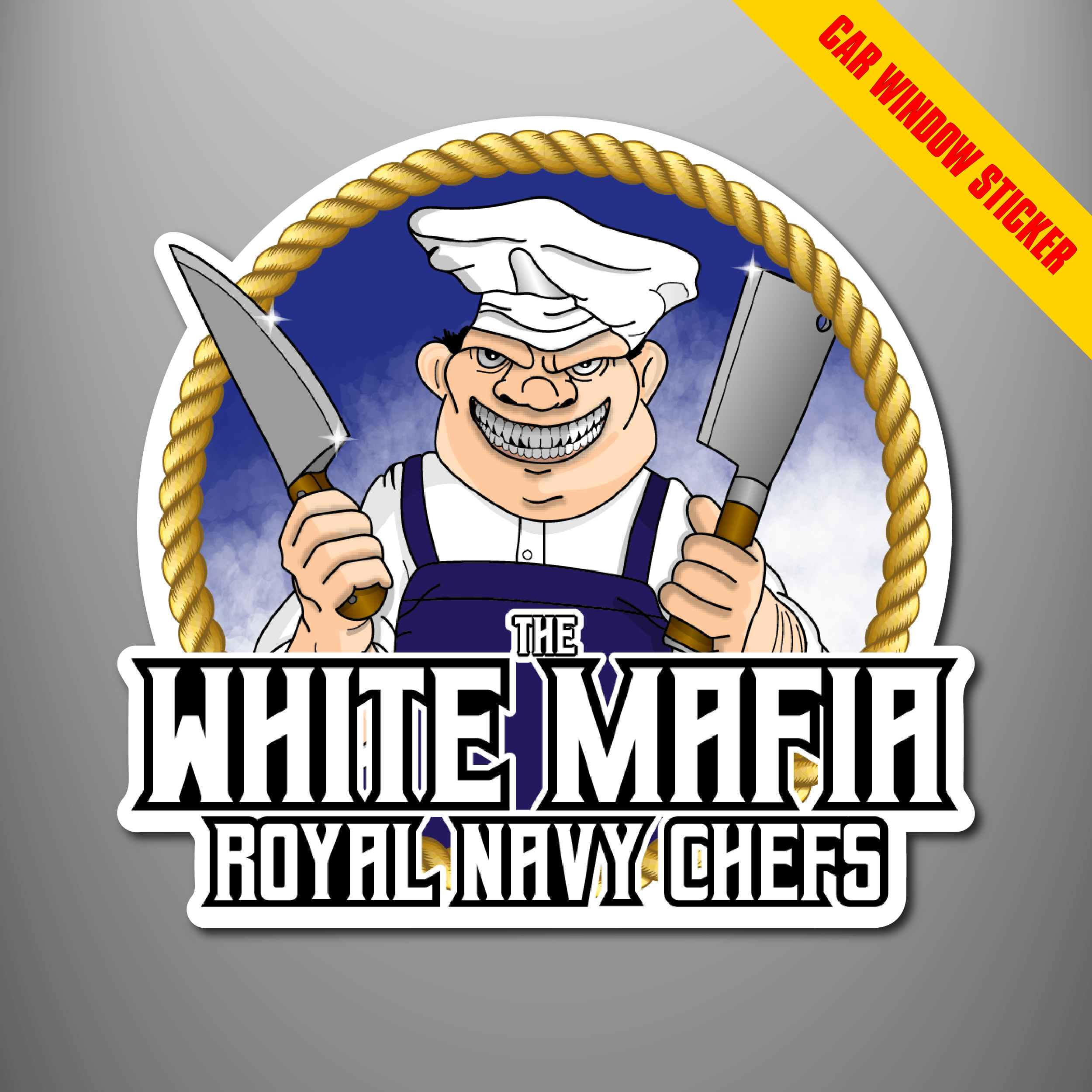 Royal Navy Chefs 'White Mafia' Car Window Sticker – The Rats Locker