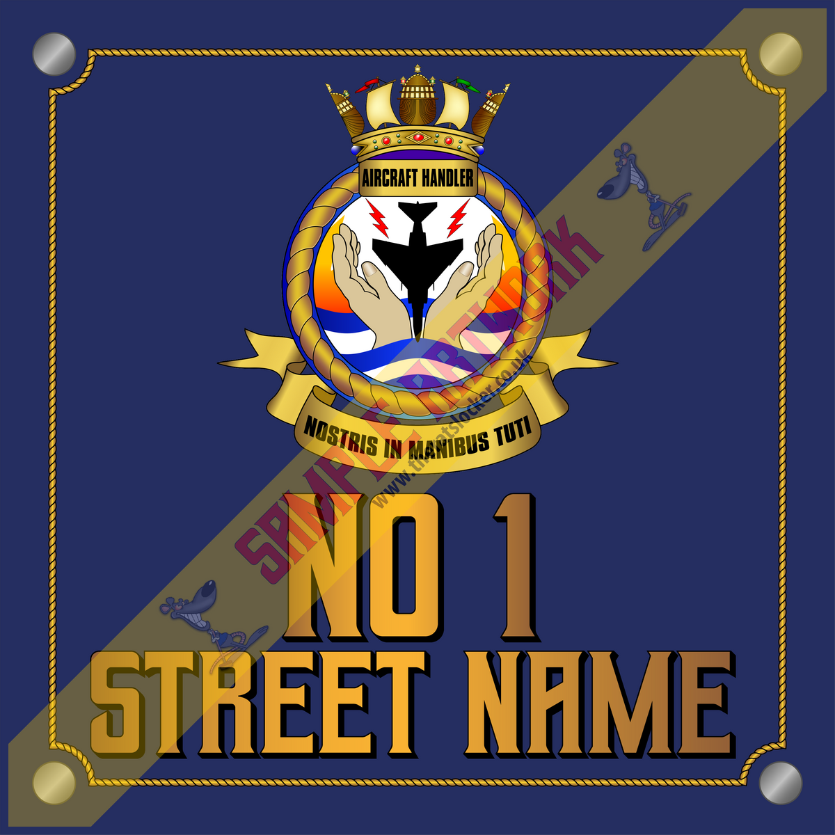 Aircraft Handler - Personalised House Sign – The Rats Locker