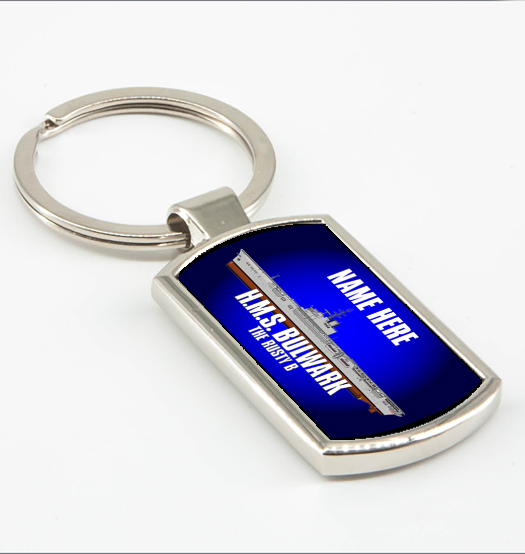 HMS Bulwark (RO8) Personalised Key Ring – The Rats Locker